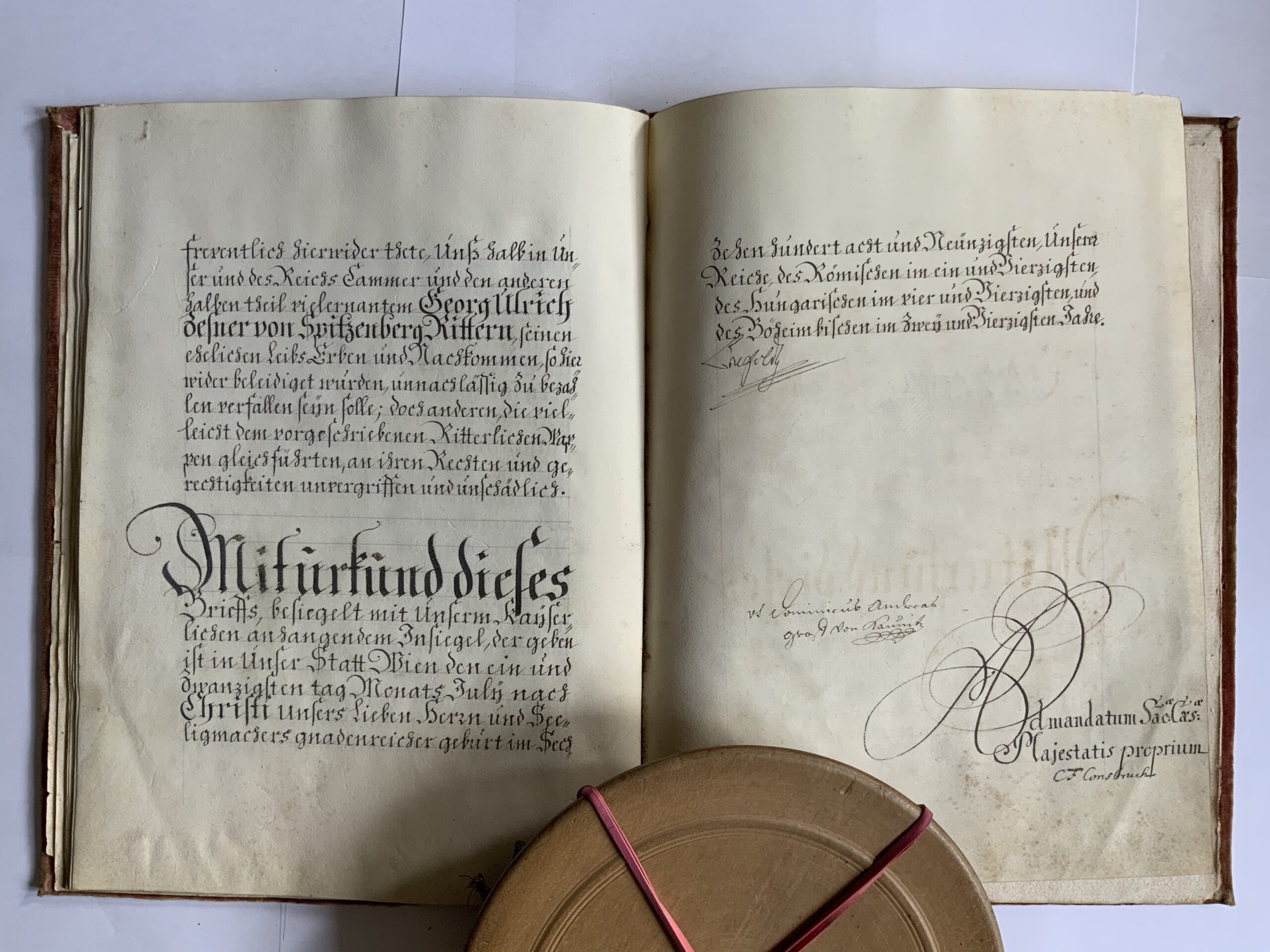 Reichsritterstand Georg Ulrich Zeßner-Spitzenberg – Archiv der Familie ...
